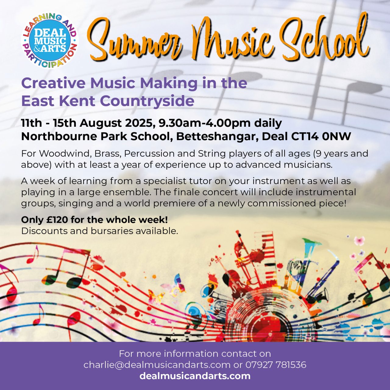 Summer Music School - Deal Music and Arts